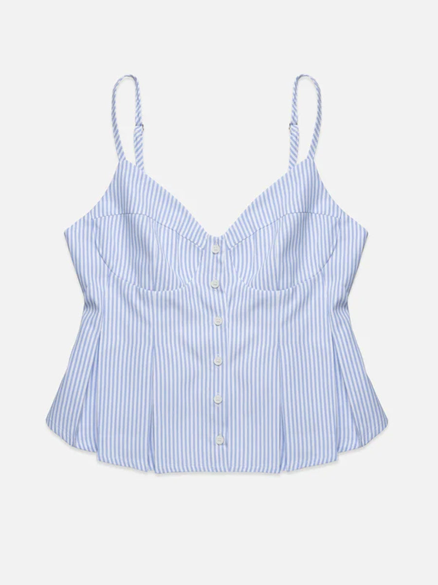 CORVO TOP | STRIPED LIGHT BLUE | OAK CLOTHING CO. – OAK CLOTHING CO. INC.