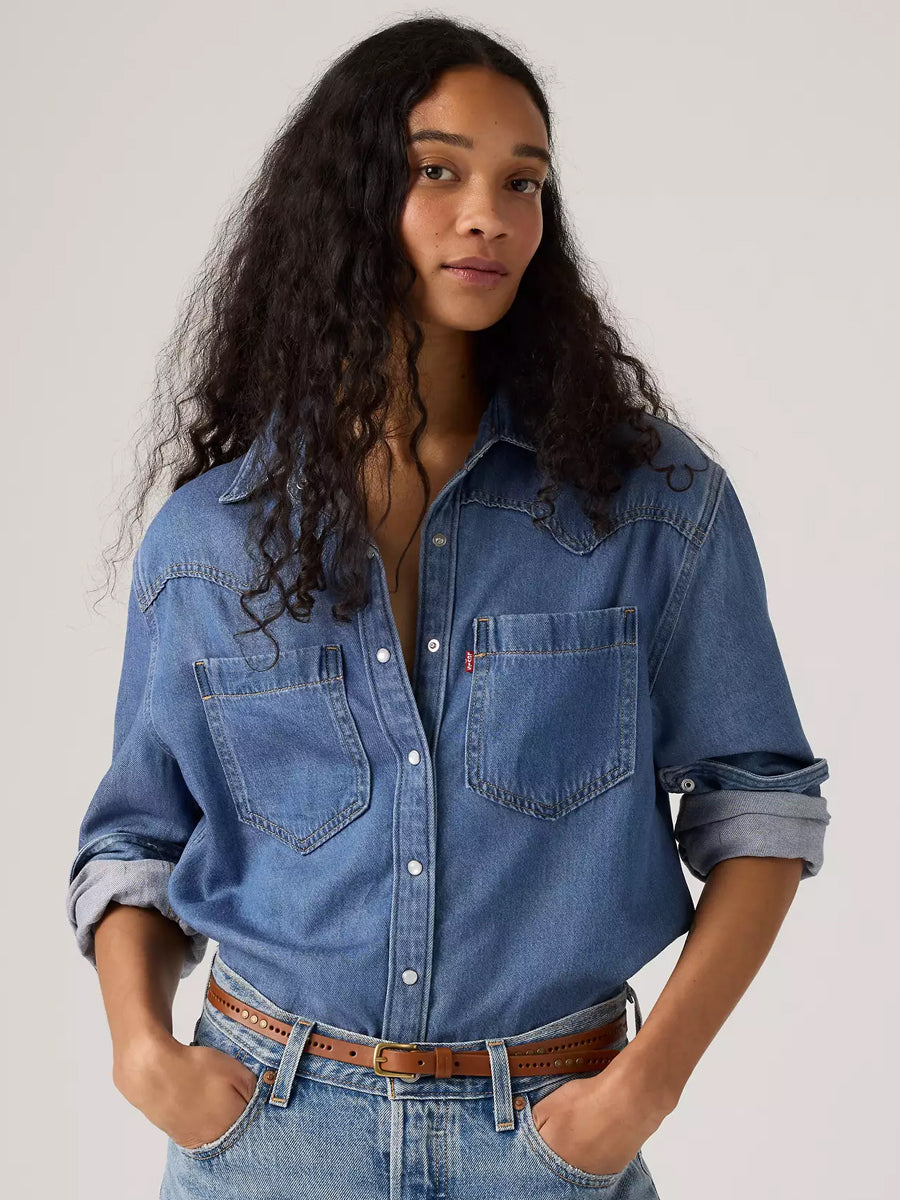LEVI'S TEODORA WESTERN SHIRT - GOING STEADY – OAK CLOTHING CO. INC.